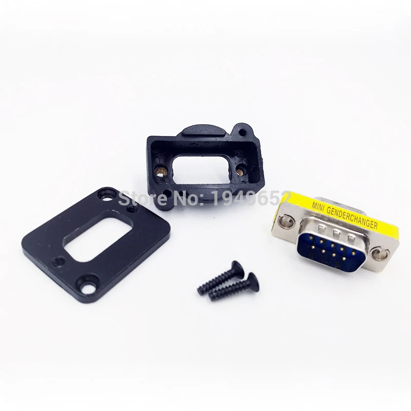 DB9 Data Cable Connector Plug VGA Plug Panel Mounting D Type Connector ...