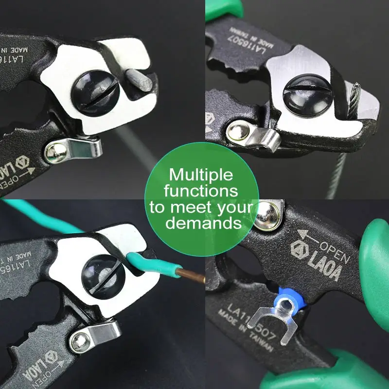 LAOA 7inch Wire Rope Cut Scissors Wire Cutters Multifunction American ...