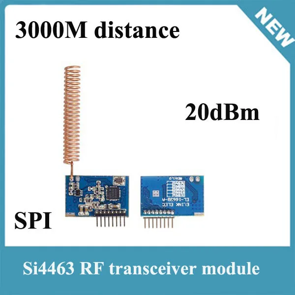 4pcs 434MHz 3000 distance long range rf transceiver module 100mW Si4463 ...