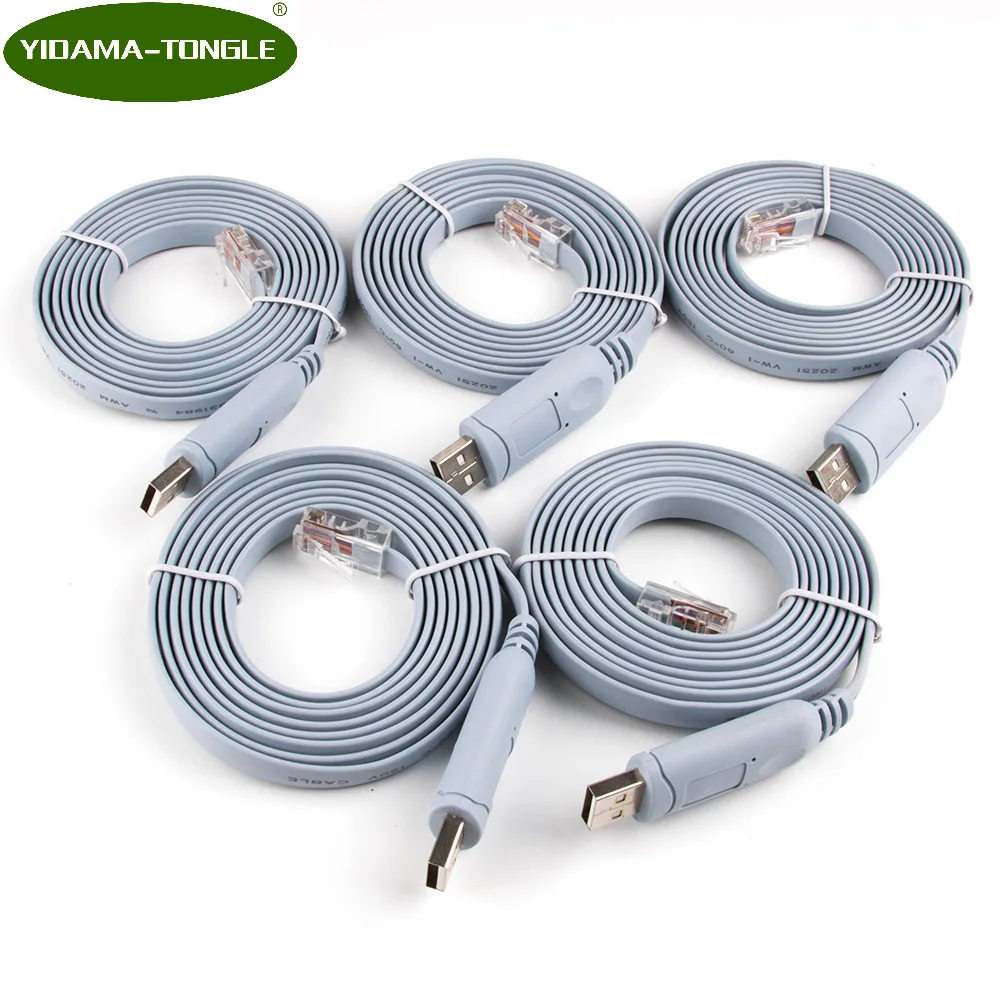 5PC X FTDI USB rs232 to RJ45 Adapter Converter modem Console Cable for ...