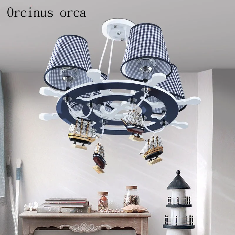 Boat Rudder Children's Room Ceiling Lamps Creative Starfish Cartoon ...