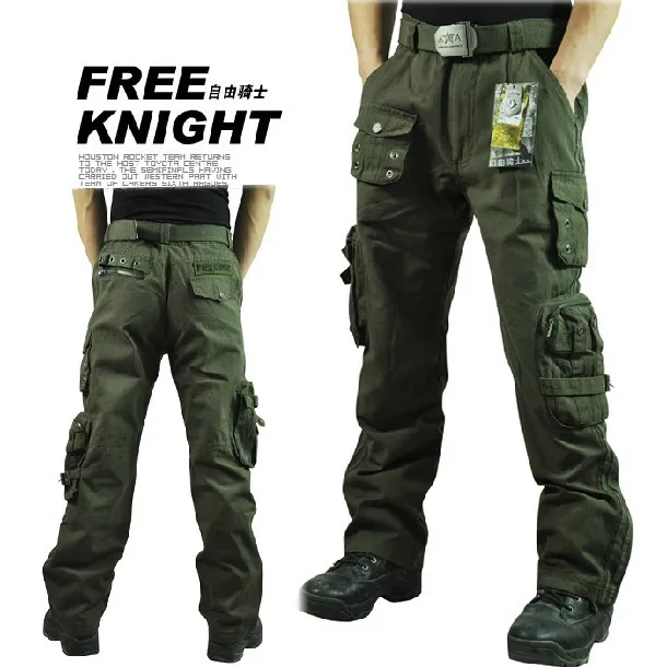 Free knight outdoor 1009 Green Casual Pants man s Leisure military pants Men s Army trouser Free shipping AliExpress