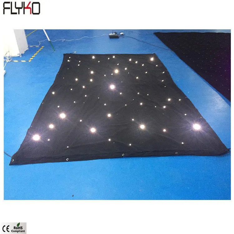 Led star curtain cloth 3x4m single white DMX function for wedding ...