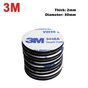 3m원형양면테이프 직업 다이 컷 3M EVA 9448A 블랙, 화이트, 라운드 양면 폼 장착 패드, 드롭 배송 – HotDeal