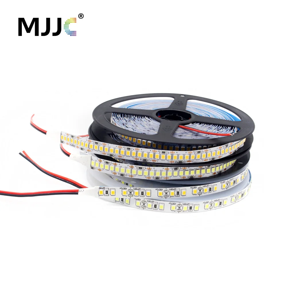 Светодиодная лента MJJC SMD 2835 теплый белый 12В 1-5м | AliExpress