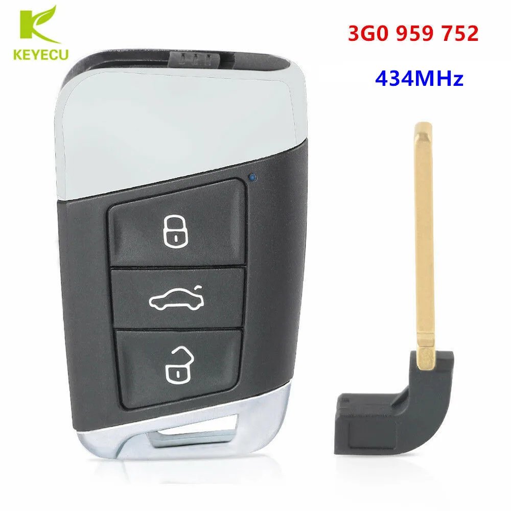 KEYECU Replacement Smart Remote Car Key Shell Case With 3 4 Buttons