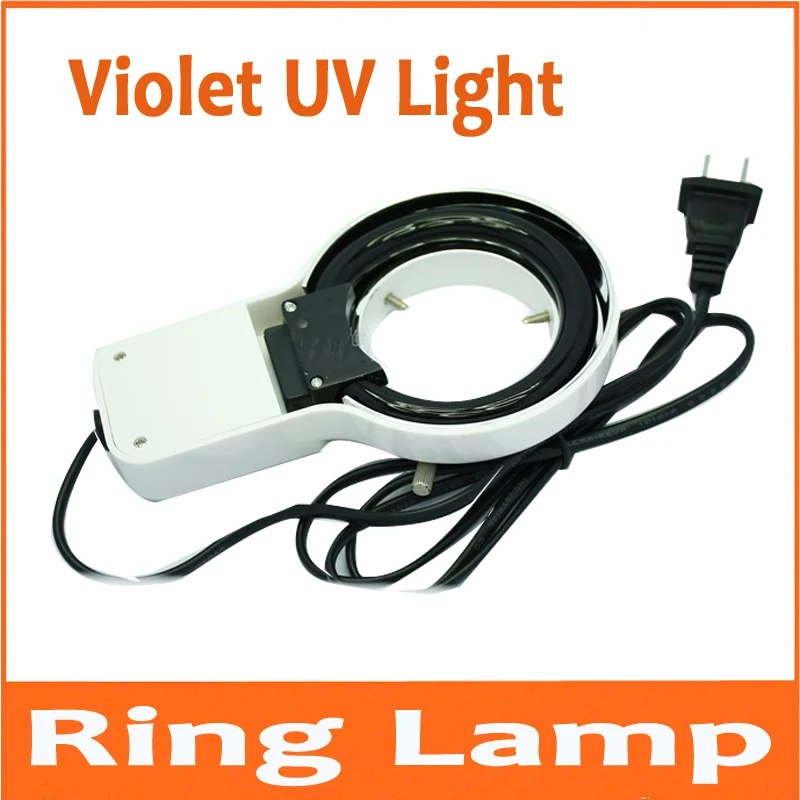 8W Purple Color Violet UV Light Microscope Fluorescent Ring Bulb Lamp ...