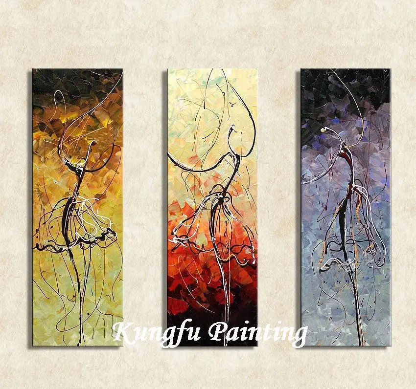 Abstract Ballet Dancer Painting