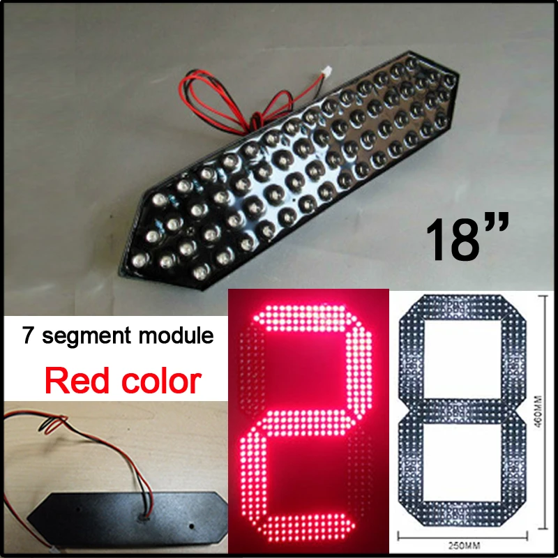 18"red color digita numbers module,led gas ,led oil price,7 segment of ...
