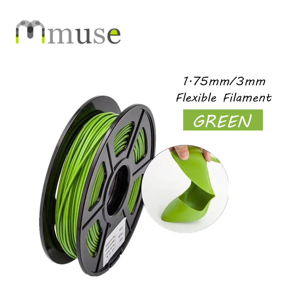 Soft 3D Printer Filaments Flexible Filament 1.75/3.00mm for Makerbot ...