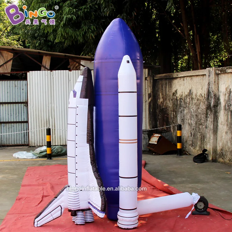Customized 2.5m height inflatable shuttle / inflatable rocket ship ...