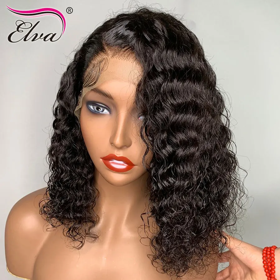 Elva Hair Lace Front Human Hair Wigs Pre Plucked With Baby Hair Short ...