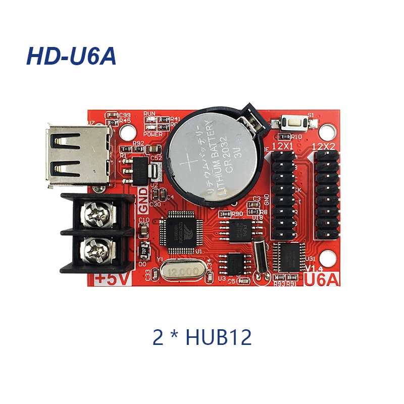 Одноцветная USB-карта управления Huidu HD-U6A U6B U61 U62 U64 | AliExpress
