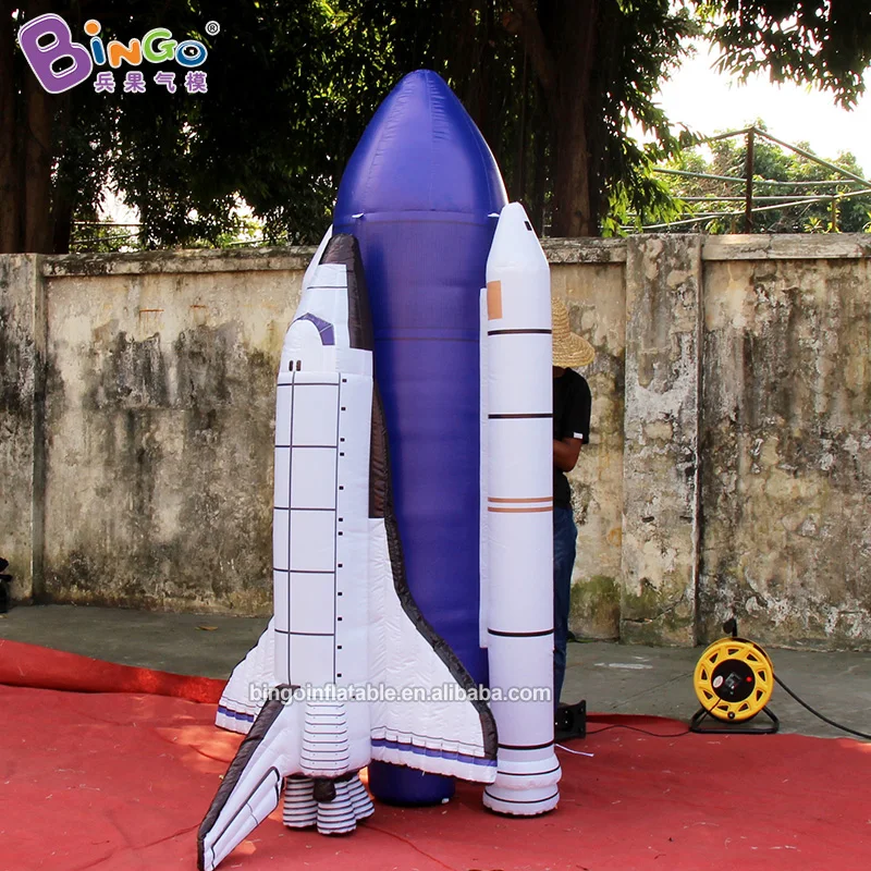Customized 2.5m height inflatable shuttle / inflatable rocket ship ...