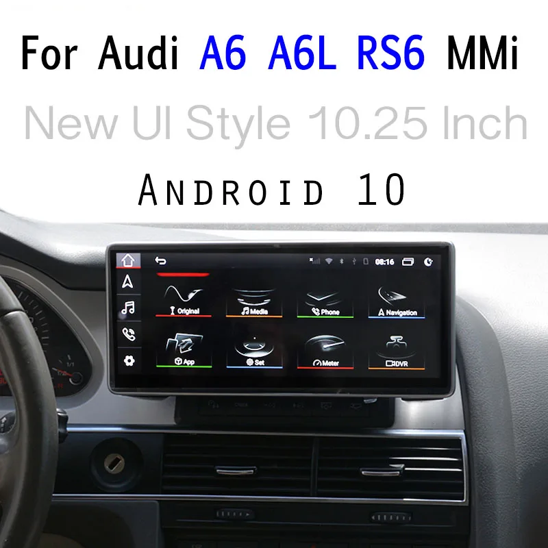 Для Audi A6 RS6 4F C6 MMi TDi 360 BirdView CarPlay Автомобильная стерео аудио сенсорный экран ...