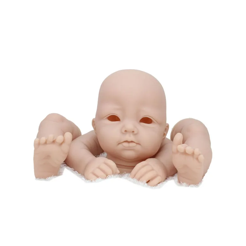 NPK DIY Popular reborn doll kit smiley face very soft touch fresh color ...