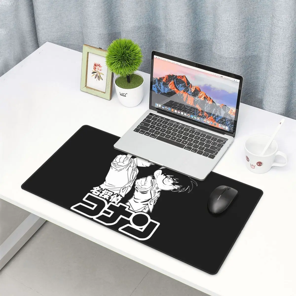 Detective Conan Edogawa Gaming Mouse Pad Keyboard Mouse Mat Kudou ...