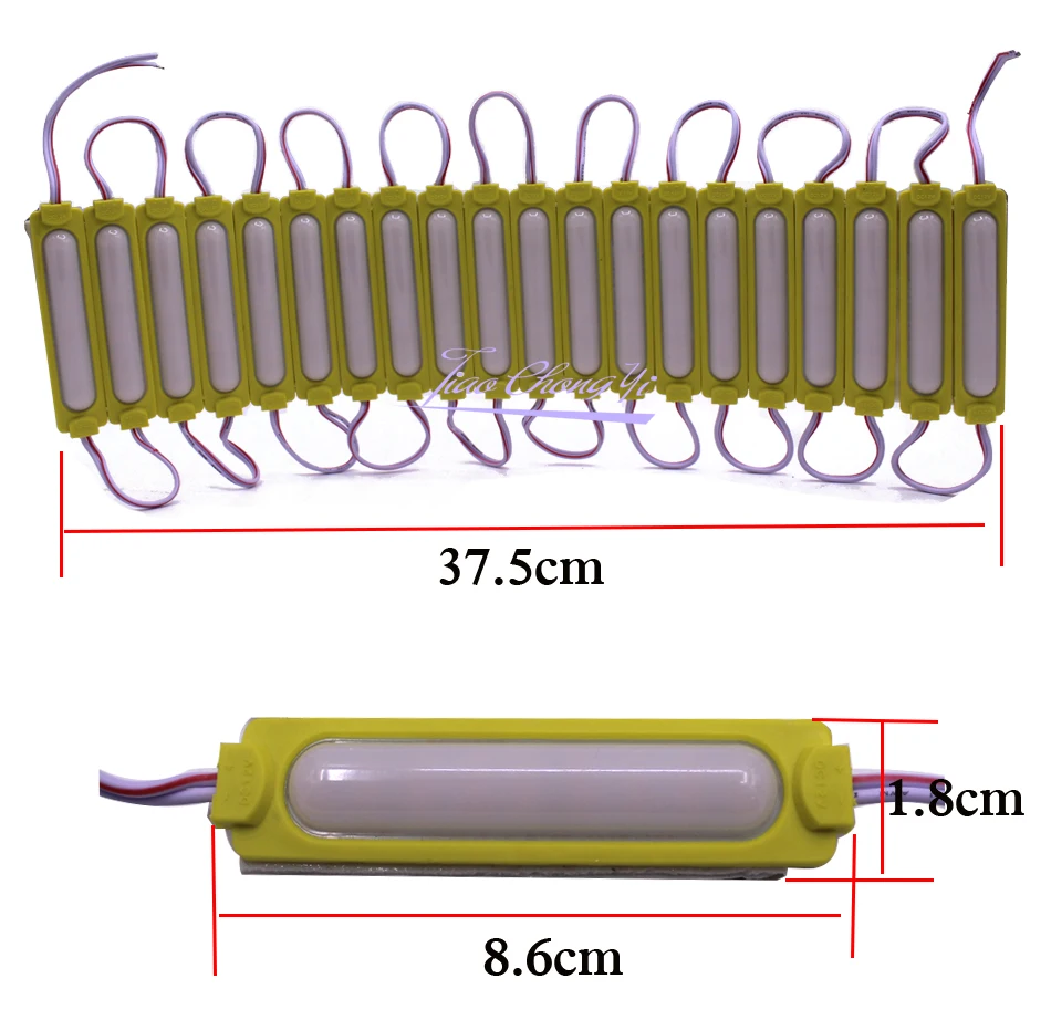 2W 5730 Yellow injection led module 60 degrees DC12V Waterproof LED ...