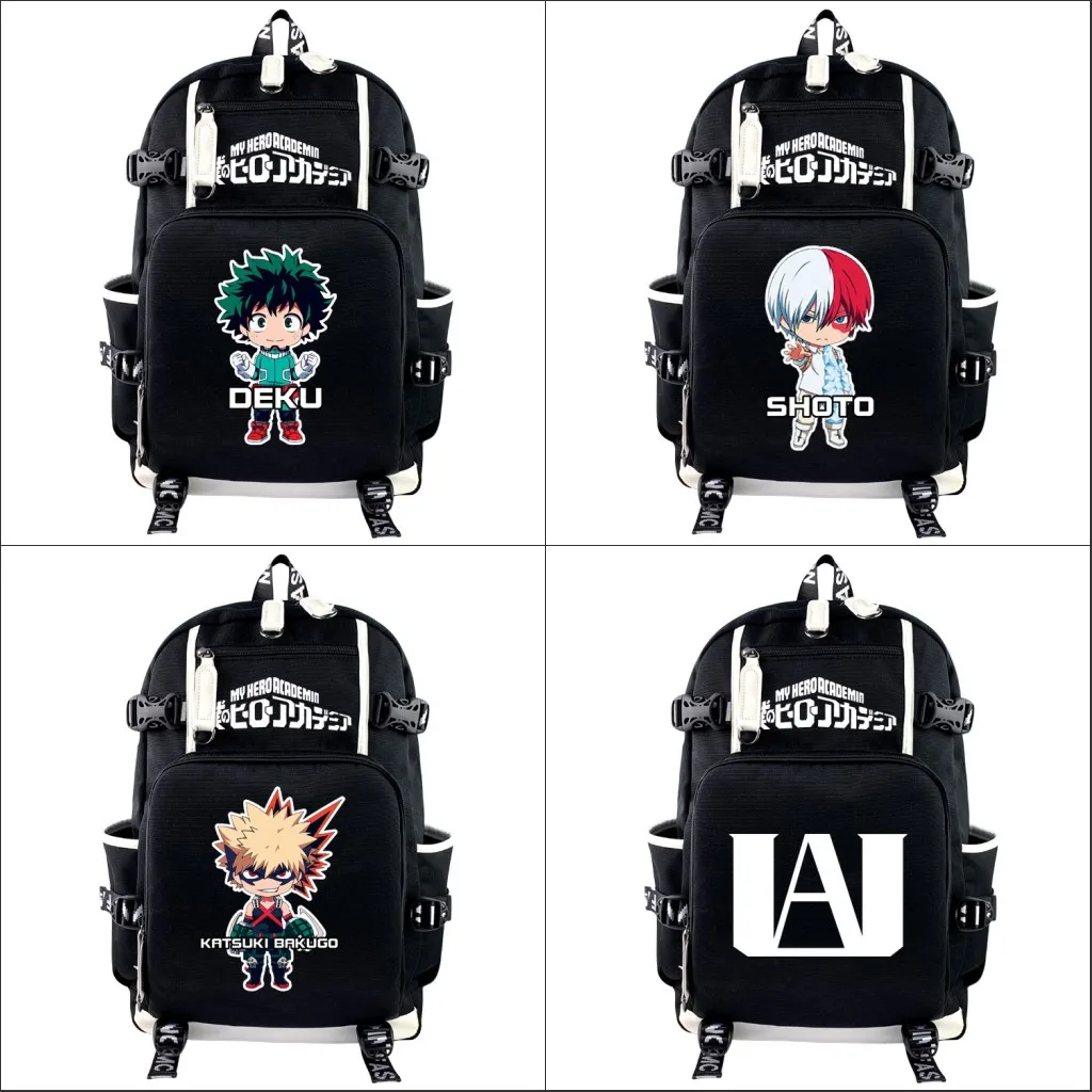 Anime My Boku No Hero Academia Cosplay Backpack Izuku Midoriya Rucksack ...