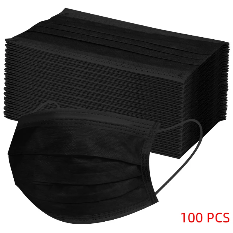 Disposable Protective Melt Blown Cloth Mask Anti-pollution 3 Layer ...