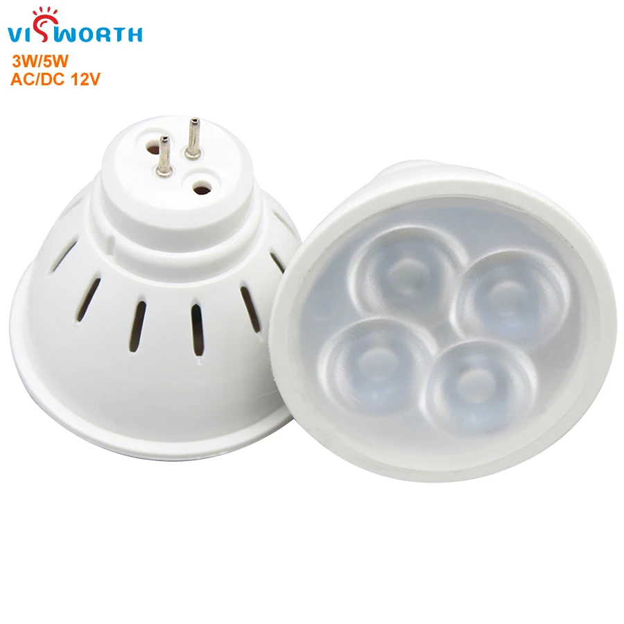 Светодиодная лампа VisWorth GU10 G5.3 3Вт/5Вт/9Вт/12Вт, серебристый ...