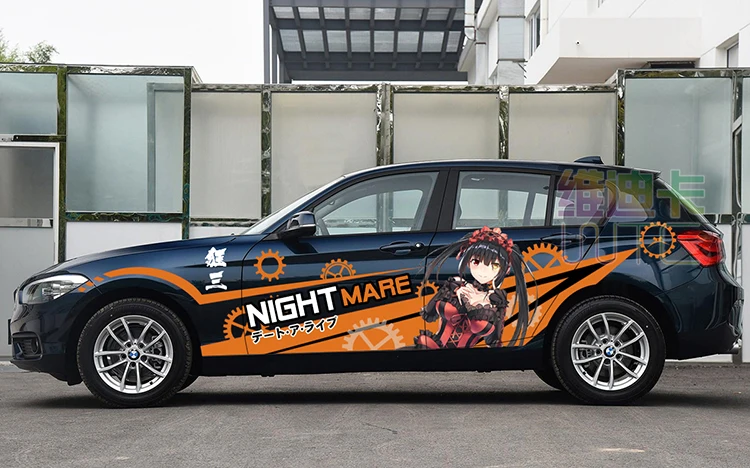 Japanese Cartoon Car Decals Itasha Tokisaki Kurumi Anime Stickers ...