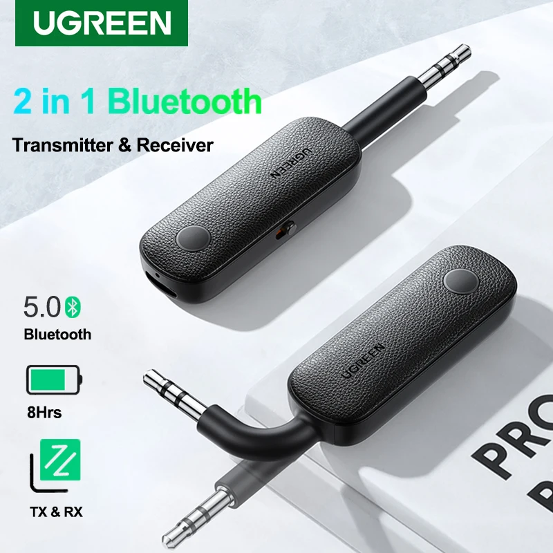 Приемник-передатчик Ugreen Bluetooth 5,0 2 в 1, беспроводной блютуз ...