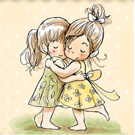 Штампы для скрапбукинга Ally HeHe Cartoon Girl | AliExpress