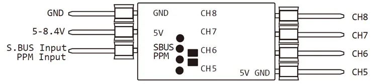 AFRC SC104/SC108 SBUS PPM PWM Signal Conversion Module Receiver,RECEIVERS