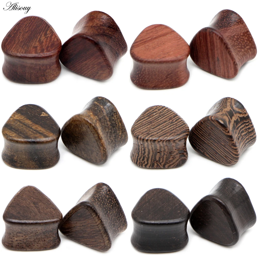 Затычки для ушей из дерева, 8-30 мм, 2 шт.