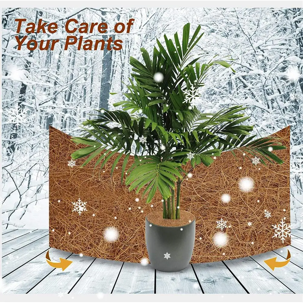 10pcs Coco Fiber Mat Natural Coconut Fibers Liner Ring Weed Control ...