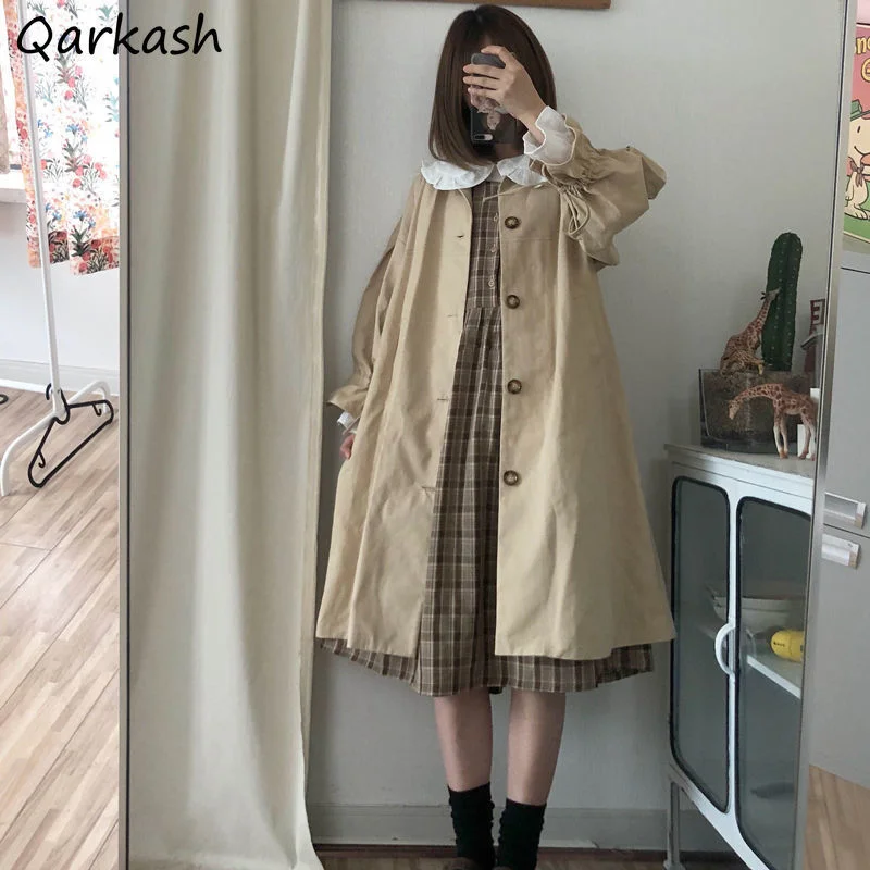Женский тренч Qarkash | AliExpress