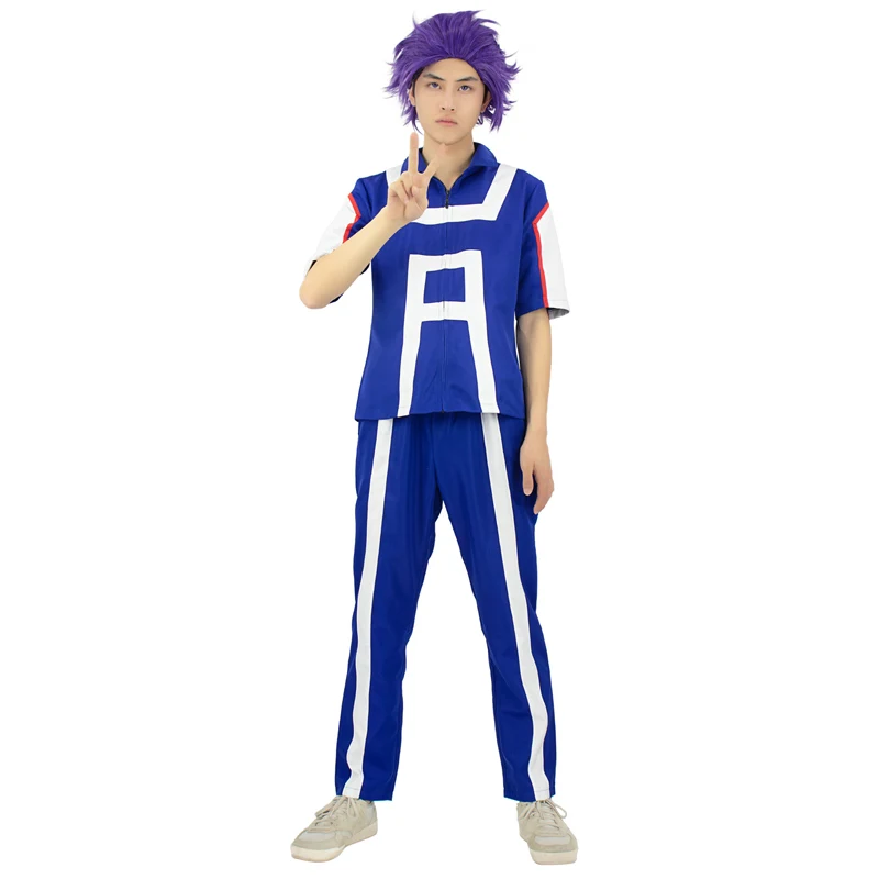 Anime My Hero Academia MHA Uniform Set Shinso Hitoshi Cosplay Costume ...