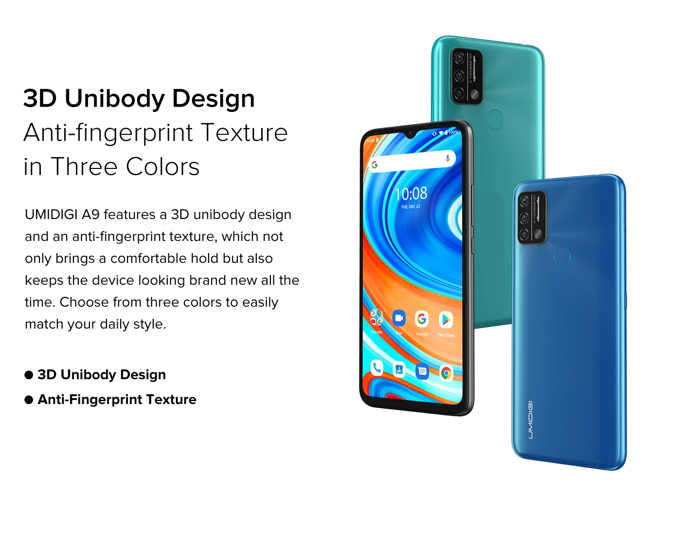 UMIDIGI Celular Umidigi A9 3GB 64GB - Azul. | falabella.com