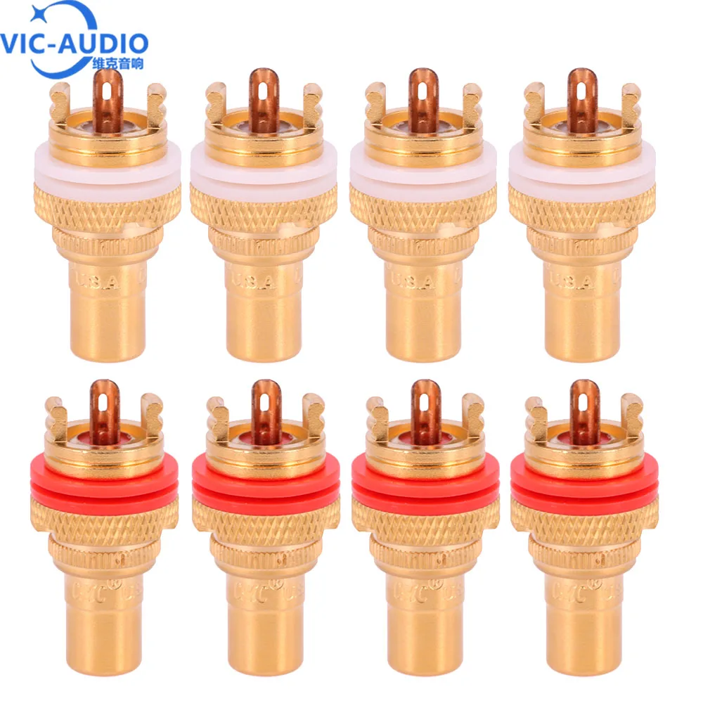 MOLEE CHUN Женский аудио разъем RCA 32 мм золотистый | AliExpress