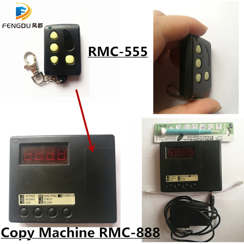 Remocon RMC-888 Remote Control Duplicator Machine Dual RF Klom 6 Pin ...