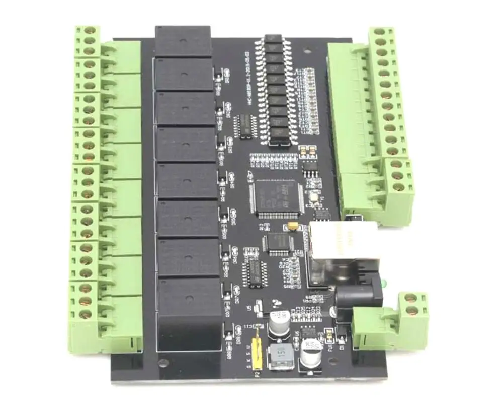 8 Channel Industrial Ethernet IP Network Relay module Remote Controller ...
