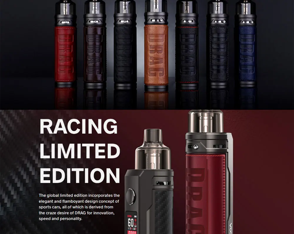 Original Electronical Cigarettes VOOPOO DRAG S Kit Pod Mod Vape Kit 60W ...