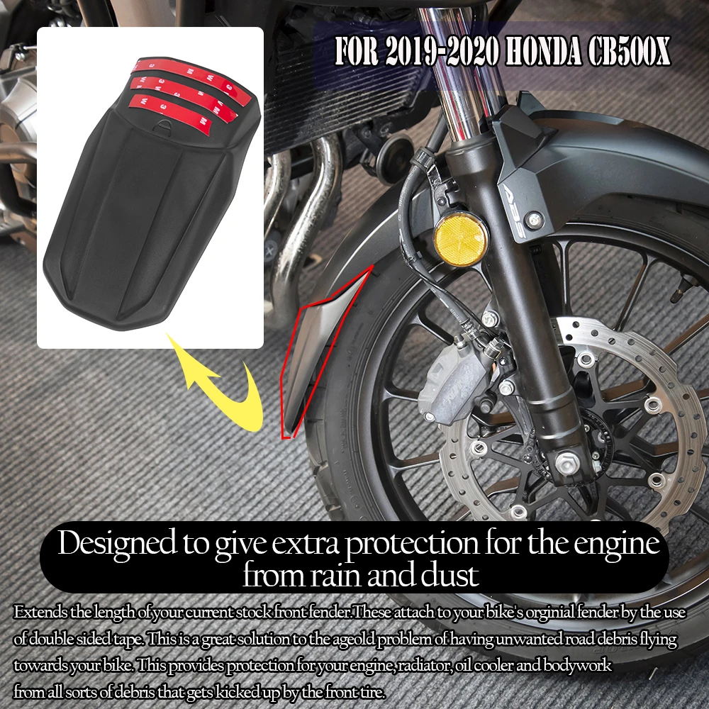 CB500X Mudguard Extension For 2019 2020 Honda CB 500X Mud guard Front ...