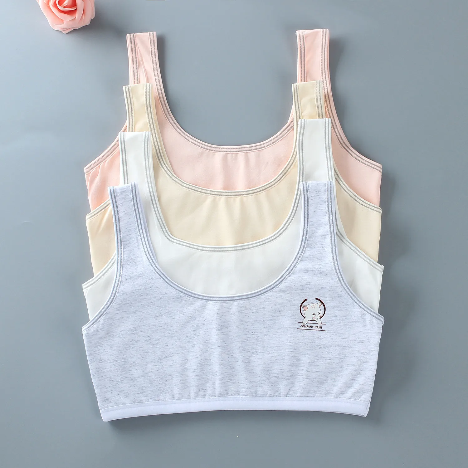 Young Girl Training Kid Teen Bra Development Small Vest Underwear ...