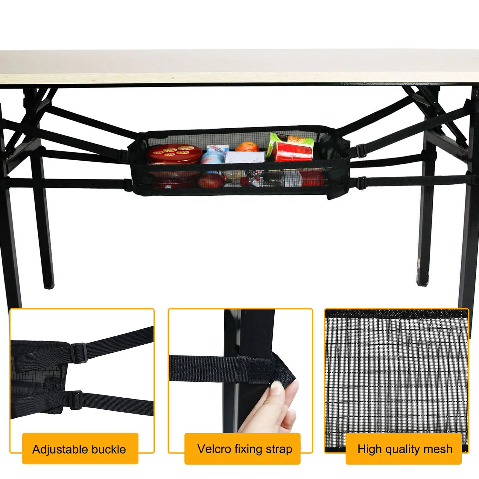 Outdoor Folding Table Net Bag Mesh Storage Bag for Camping Table ...