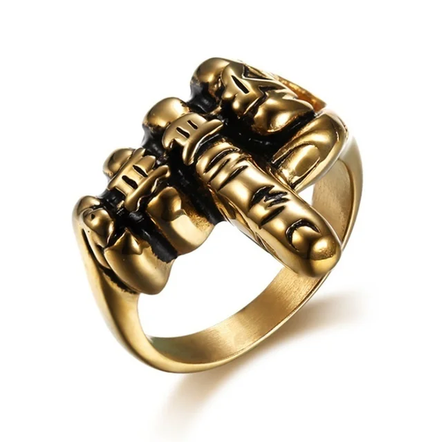 Gothic Rings Middle Finger Men s Middle Finger Ring Motorcycle Rings Ring Jewelry Rings Aliexpress