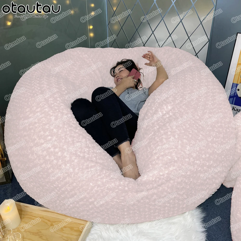 Dropshipping 5ft King Size Giant Sofa Sac Grand Bean Bag Chair Pouf Bed ...