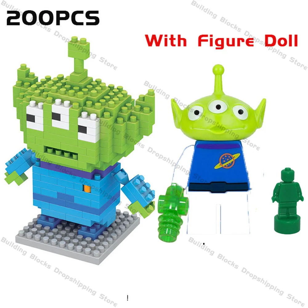 Disney Movies Building Blocks Toy Story Set Buzz Lightyear Woody Jessie ...