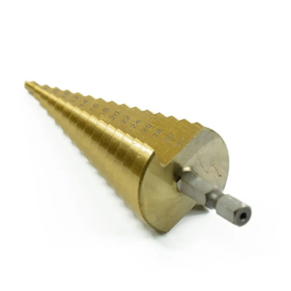 HSS Steel Step 4-32mm Metric Spiral Flute The Pagoda Shape Hole Cutter ...