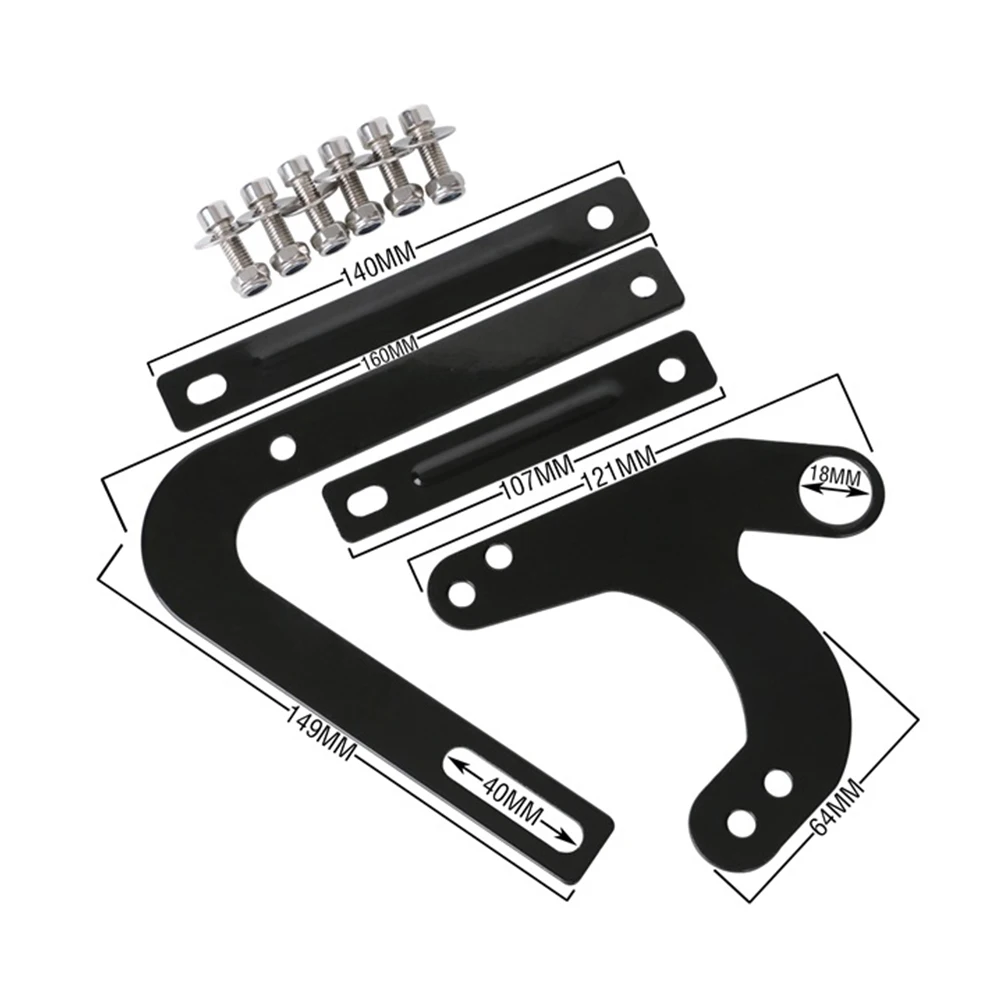 Universal Motorcycle Rear Wheel Fender Black Mud Guard Mud Flap Splash ...
