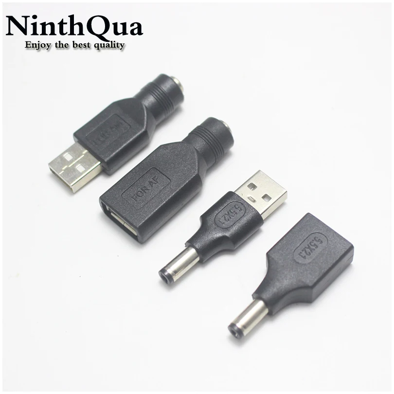 1 шт. обычно используемый USB набор 5,5*2,1/5,5x2,1 мм гнездо к USB 2,0 штекер постоянного тока ...