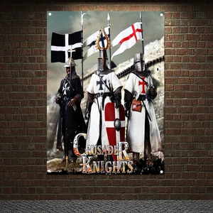 Knights Templar Battle Flag Banners Ancient Art Of War Medieval ...