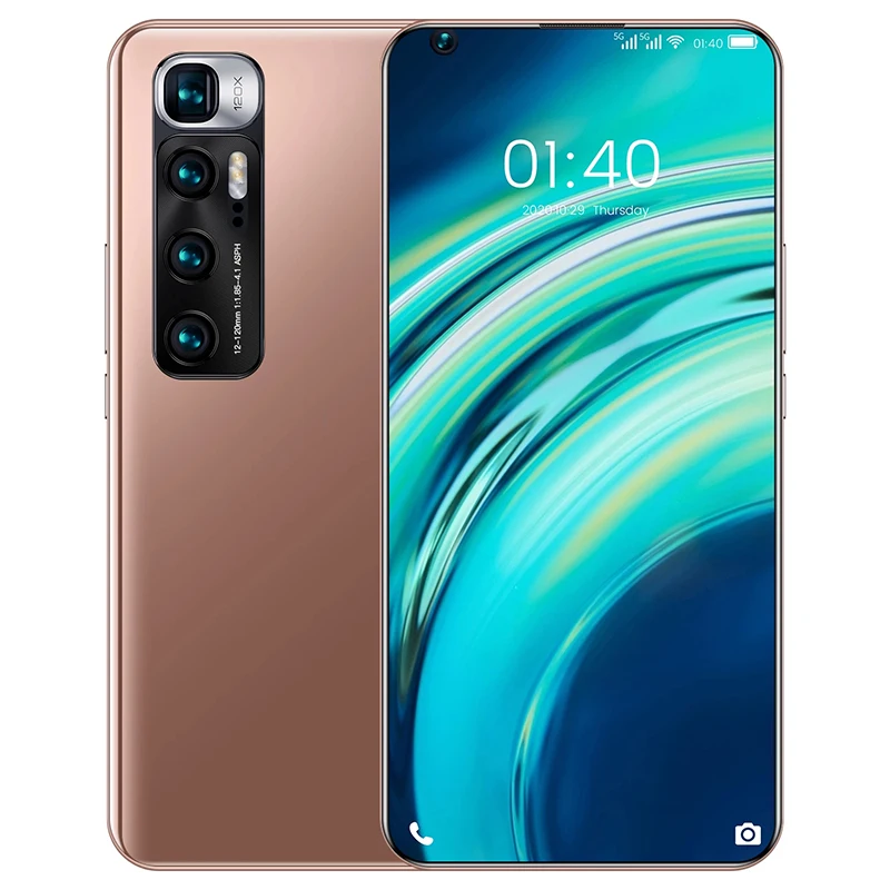 Smartphones M10 Ultra 12 512GB ROM 7.2Inch Andriod10 10 Core MTK6889 ...