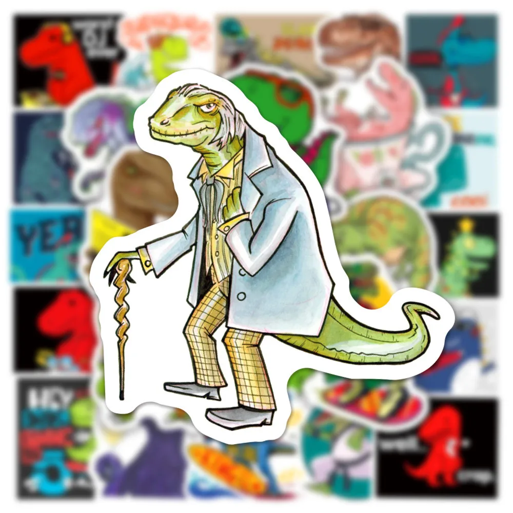 10/30/50PCS Rock Tyrannosaurus Rex Stickers Aesthetic for Laptop Water ...